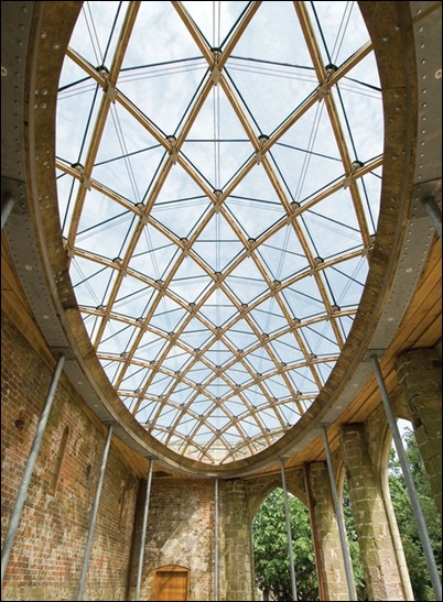 Timber Structures: Wooden gridshell with glass - Gridshell ...
